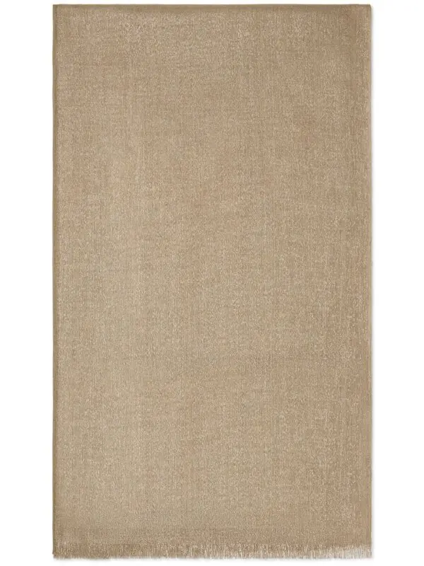 Brunello Cucinelli Frayed-edge Cashmere-blend Scarf - Neutrals