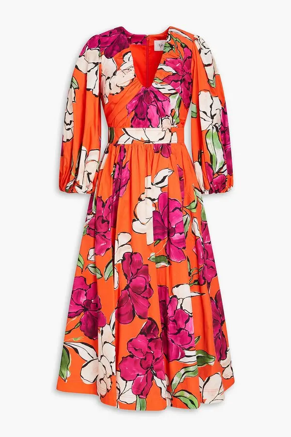 aje marlene floral midi dress Aje - Marlene Floral Midi Dress