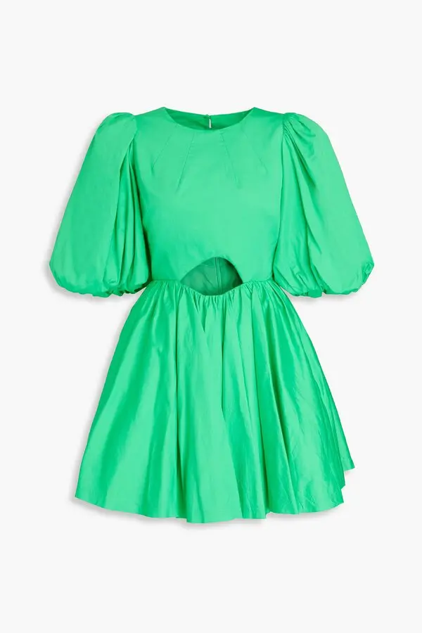 Buy Aje Colette Cutout Mini Dress - Green At 74% Off | Editorialist