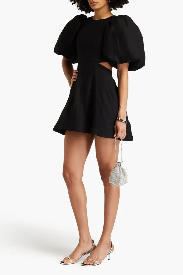 aje black cut out dress Alani Gown-BLACK / 4 main image 1