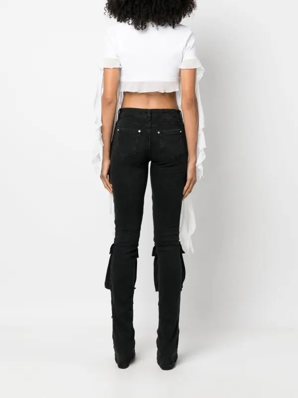 Blumarine Ruffled Crop Top