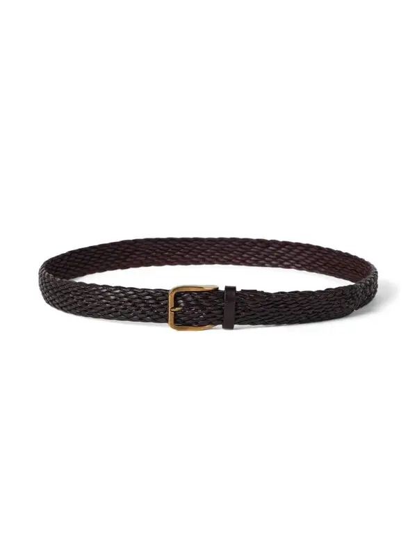 Brunello Cucinelli Interwoven Leather Belt