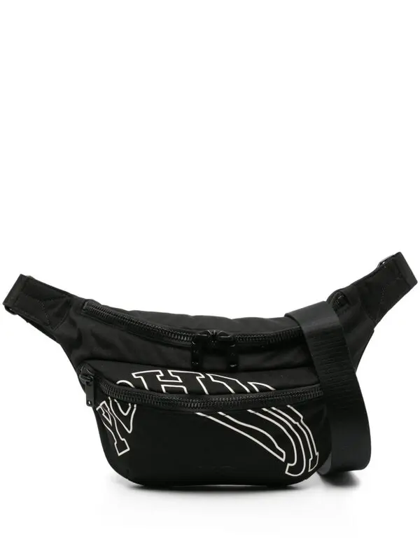 Y3 Logo-embroidered Belt Bag - Black