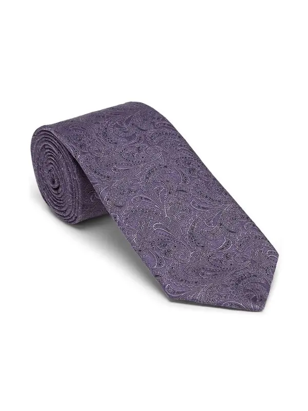 Brunello Cucinelli Paisley Silk Neck Tie