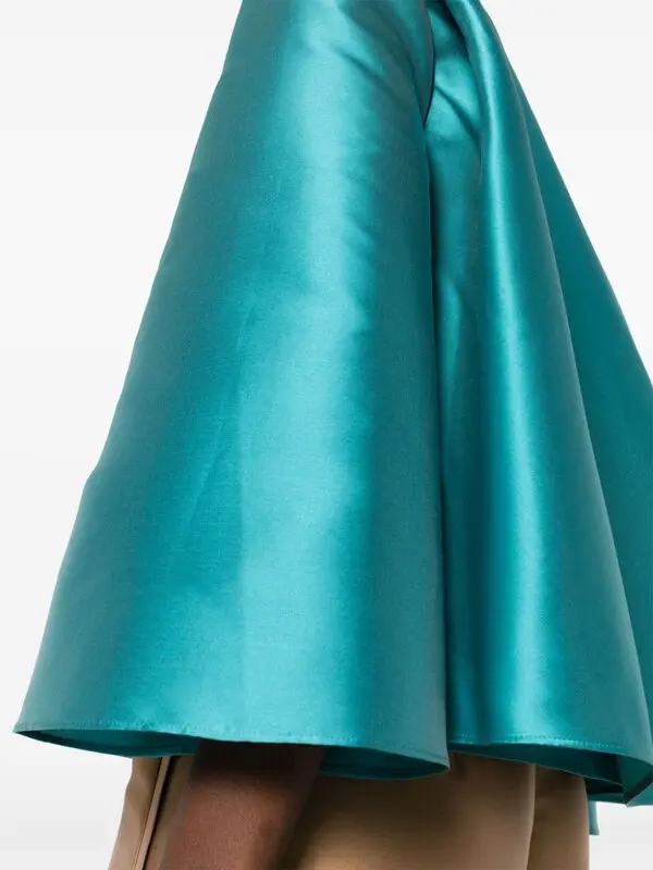 Alberta Ferretti Satin Cropped Jacket