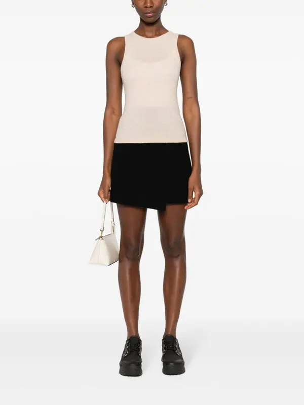 Max & Moi Sleeveless Cashmere Top - Neutrals