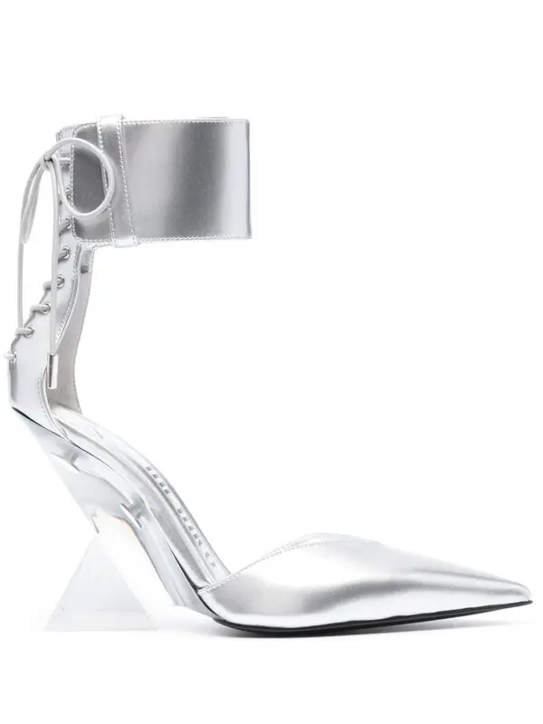 Attico Morgan 105mm Pumps - Silver