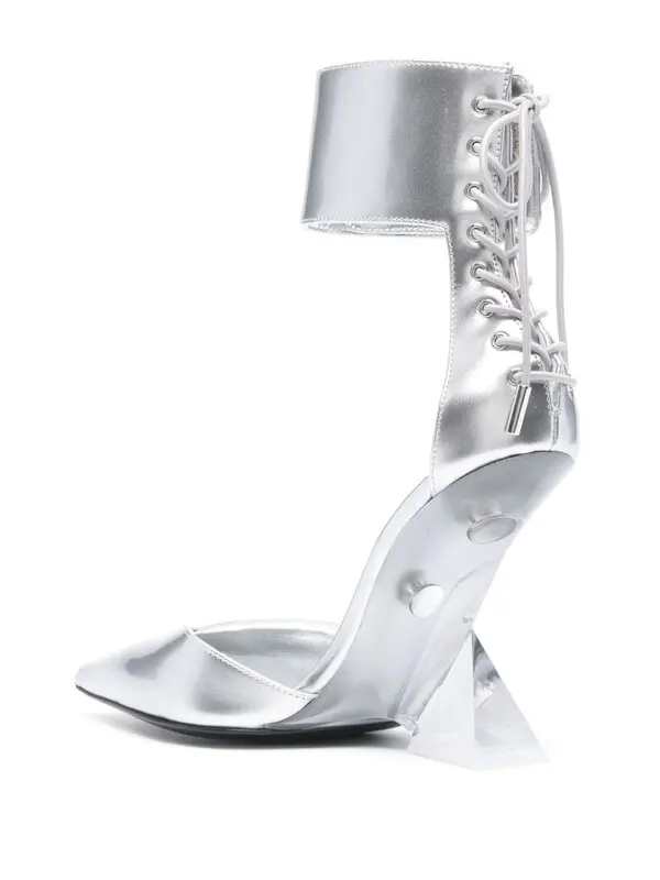 Attico Morgan 105mm Pumps - Silver