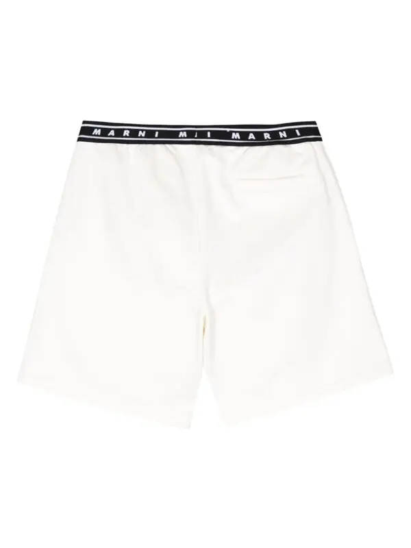 Marni Logo-print Cotton Shorts