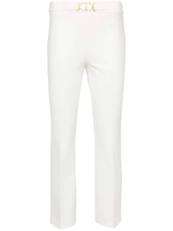 TWINSET Logo-plaque Straight-leg Trousers