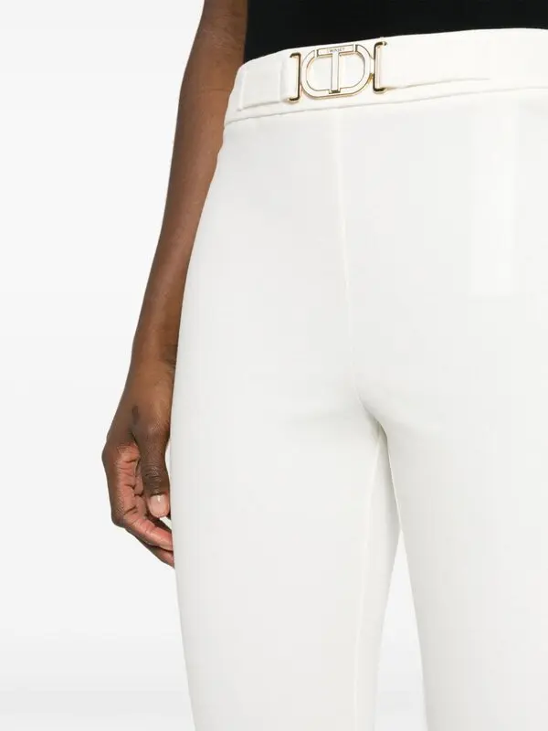 TWINSET Logo-plaque Straight-leg Trousers