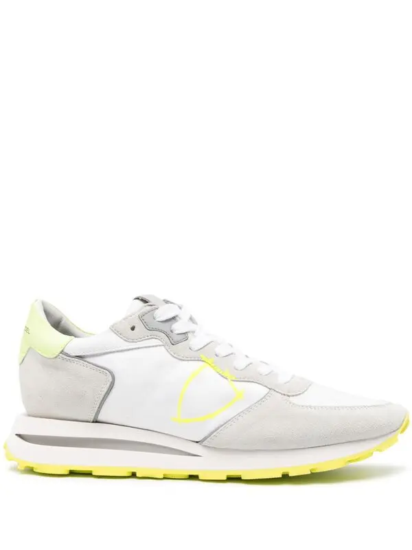Philippe Model Logo-print Panelled Sneakers - White