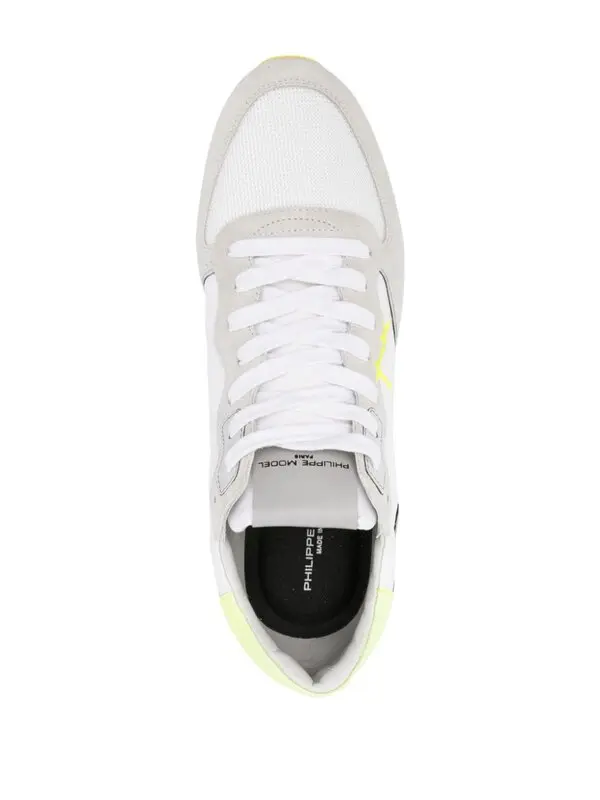 Philippe Model Logo-print Panelled Sneakers - White