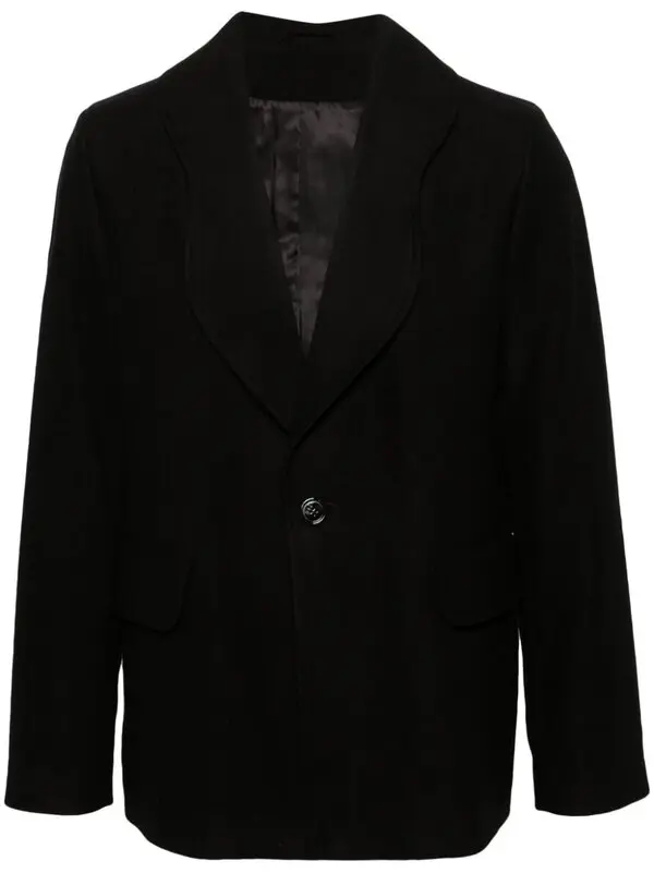 Séfr Curved-lapels Single-breasted Blazer