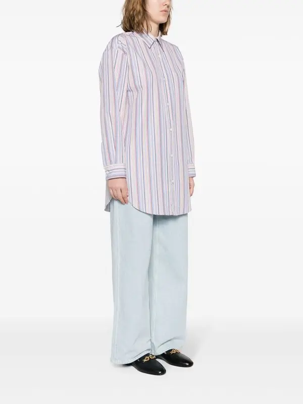 Etro Pegaso-embroidered Striped Shirt