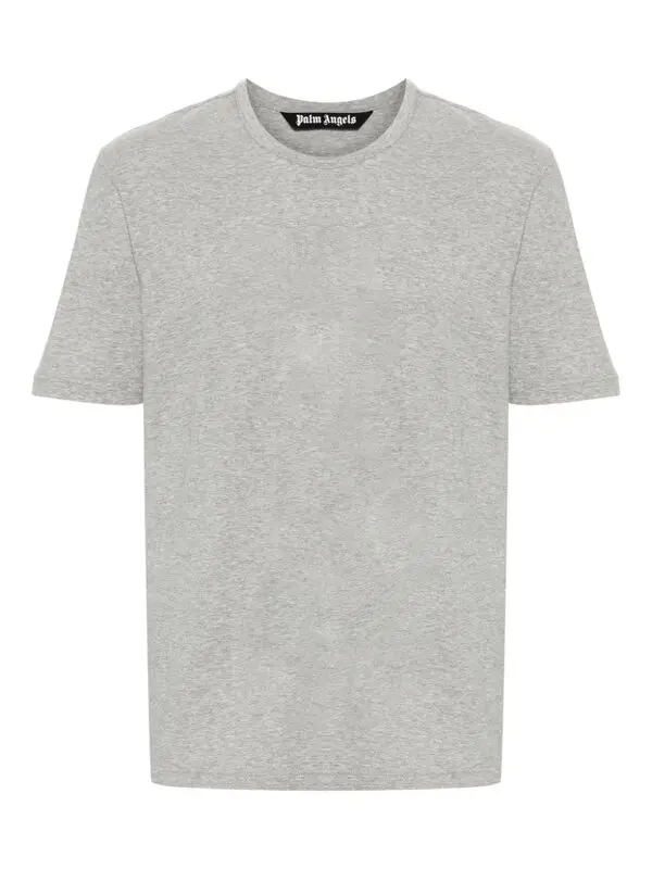 Palm Angels Round-neck Short-sleeve T-shirt - Grey