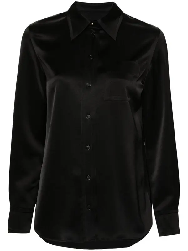 LANVIN Long Sleeve Satin Shirt