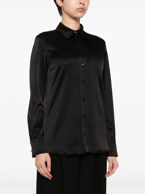 LANVIN Long Sleeve Satin Shirt