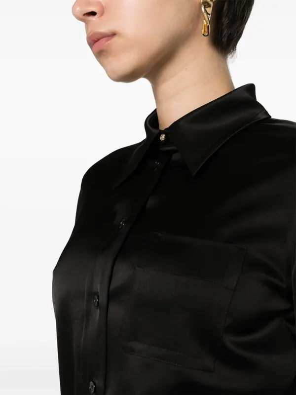 LANVIN Long Sleeve Satin Shirt