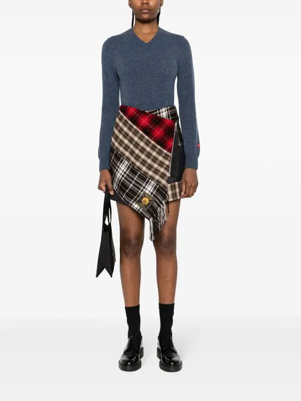Play Comme Des Garcon Heart Logo Wool Jumper - Blue