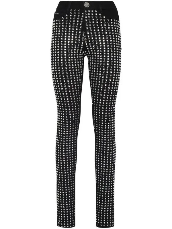 Philipp Plein Crystal-embellished Skinny Jeans