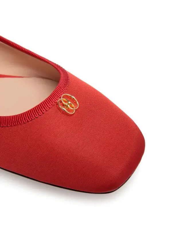 Bally Emblem Logo Ballerina Flats