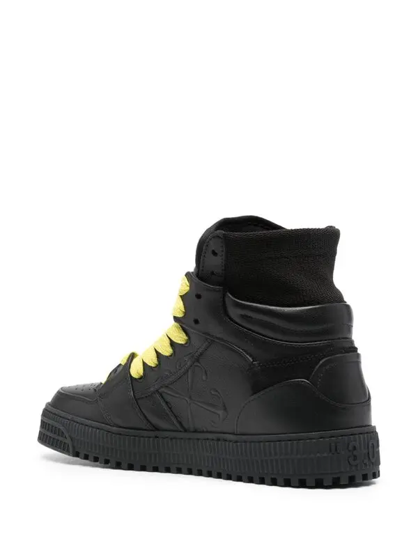 Off-White 3.0 Off Court Leather Sneakers - Black
