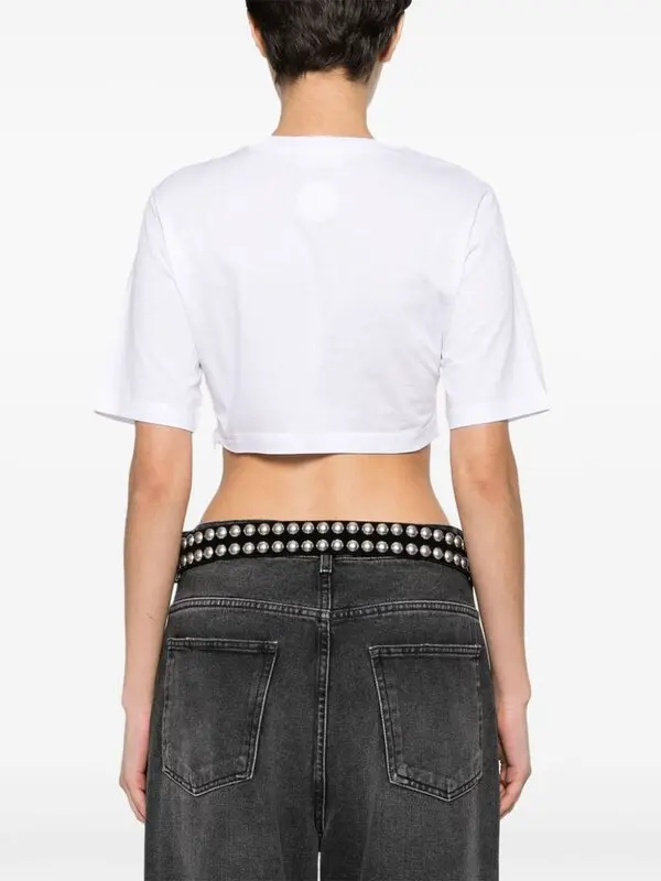 Dsquared2 Gathered Cropped T-shirt