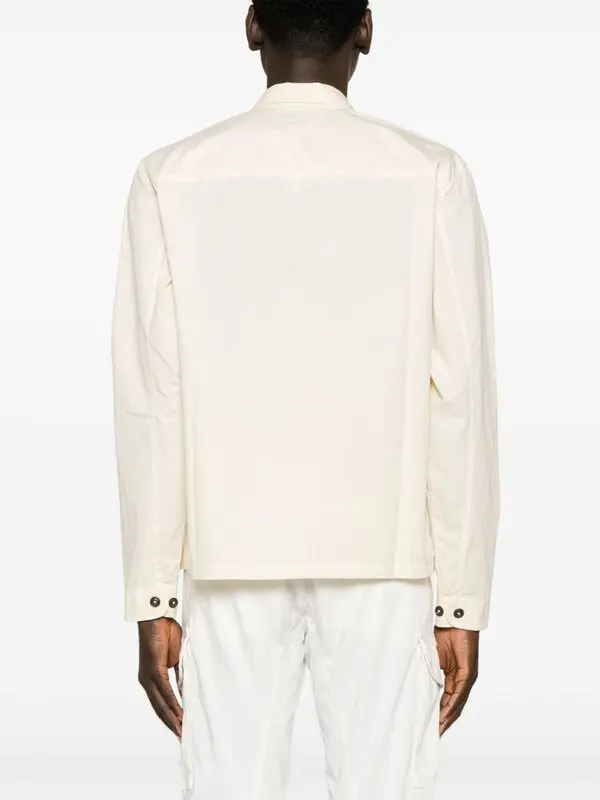 C.P. COMPANY Lens-detail Cotton Shirt - Neutrals