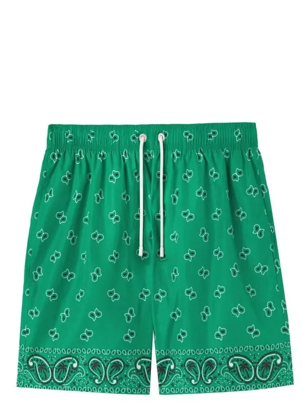 Palm Angels Paisley-print Swim Shorts - Green
