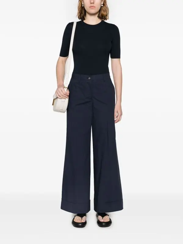 P.a.r.o.s.h Ribbed-knit Top - Blue
