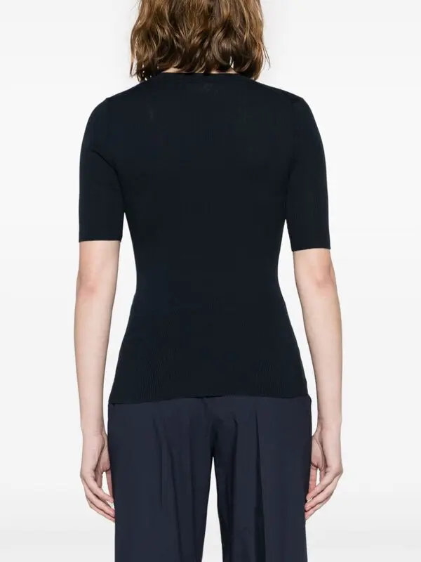 P.a.r.o.s.h Ribbed-knit Top - Blue
