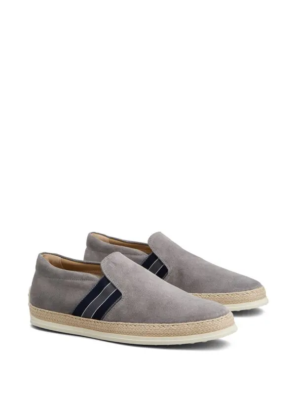 TOD'S Gommino Suede Loafers - Grey