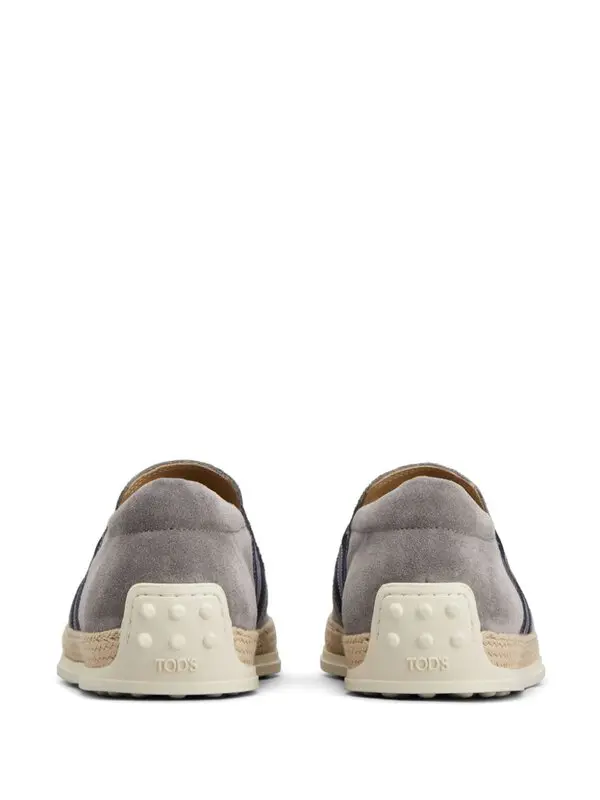 TOD'S Gommino Suede Loafers - Grey