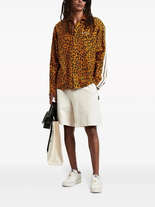 Palm Angels Cheetah-print Track Shirt - Orange
