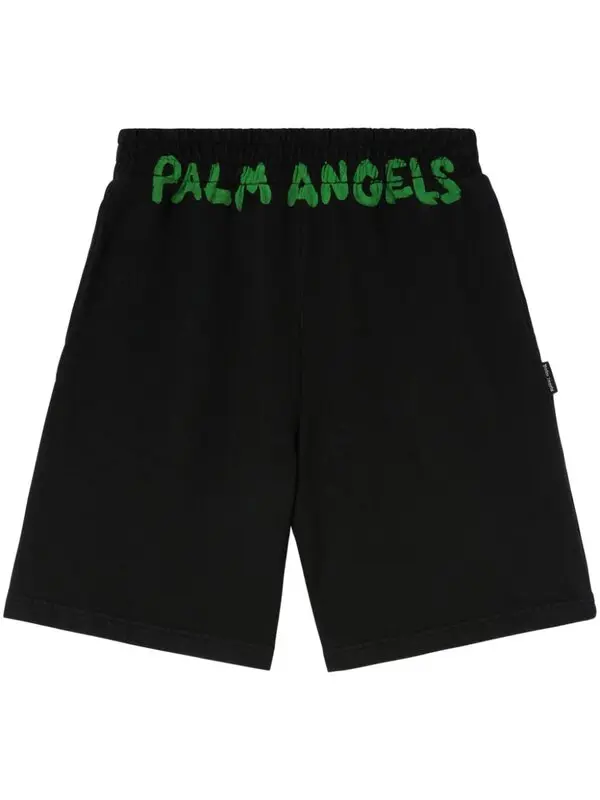 Palm Angels Logo-print Cotton Track Shorts