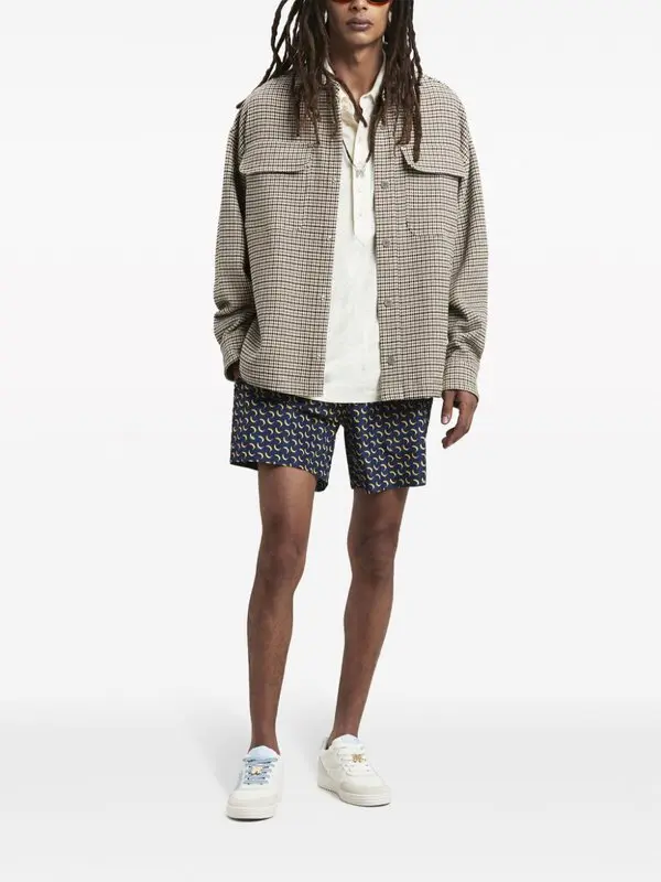 Palm Angels Logo-print Checked Overshirt