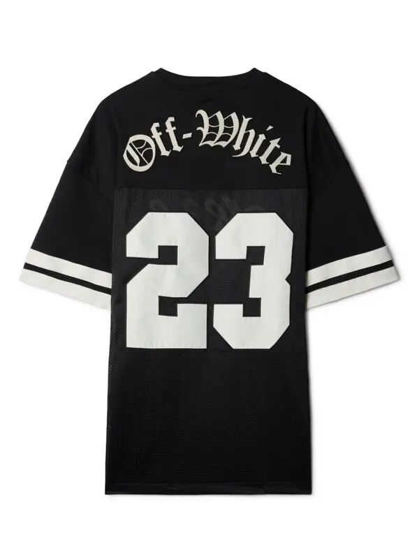 Off-White Logo-embroidered V-neck T-shirt