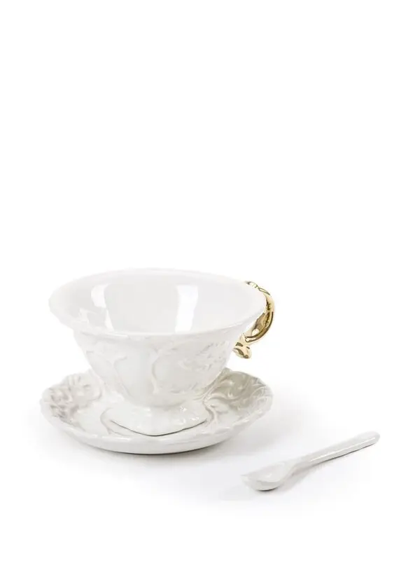 SELETTI Wares Embossed-baroque Tea Cups