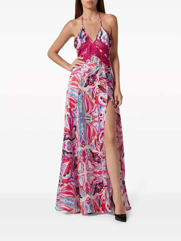 Philipp Plein Abstract-print Maxi Dress