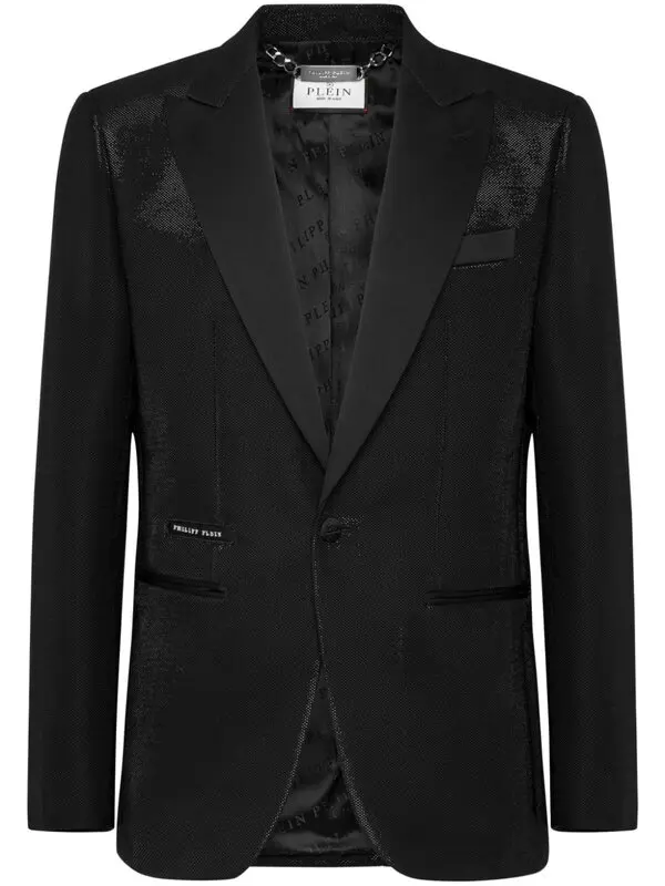 Philipp Plein Single-breasted Lurex Blazer