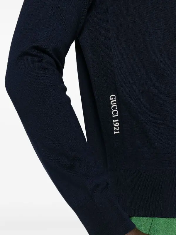 Gucci Logo-embroidered Wool Jumper