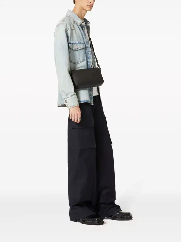 Valentino Garavani V-detail Denim Shirt - Blue