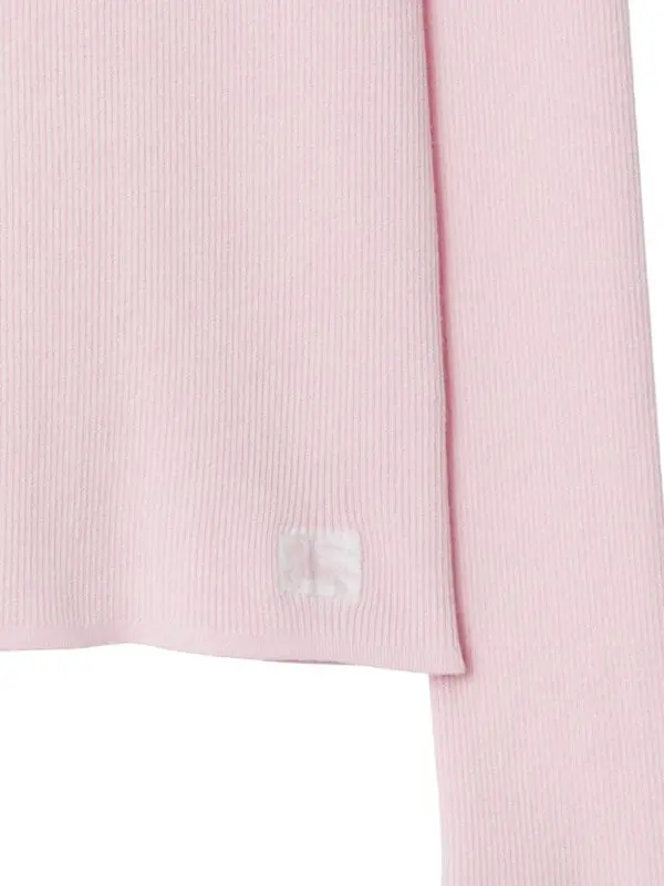 Burberry Equestrian Knight Patch Wool-blend Jumper - Pink