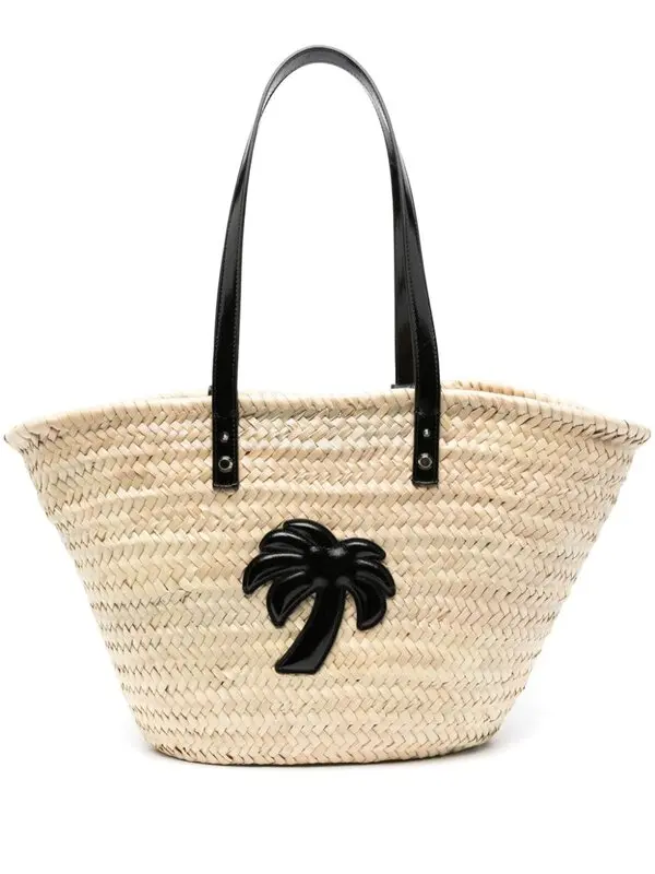 Palm Angels Palm-appliqué Basket Bag
