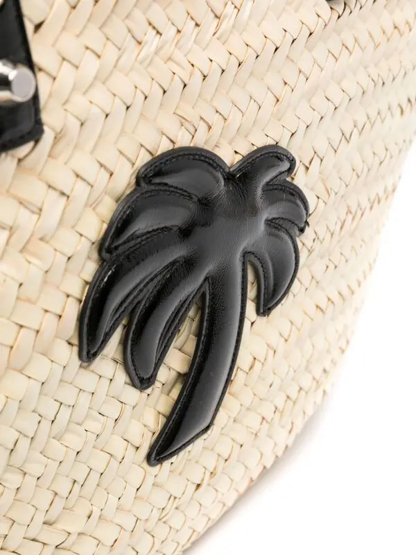 Palm Angels Palm-appliqué Basket Bag