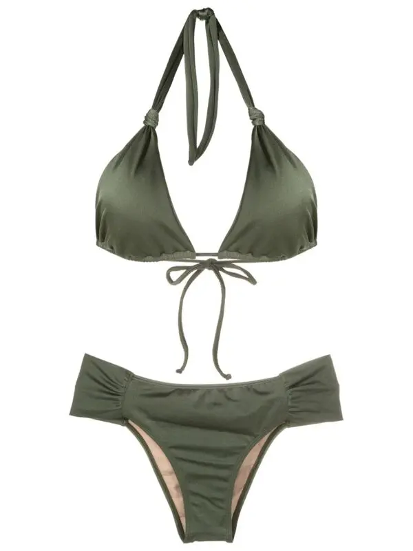 BRIGITTE Knot-detail Bikini - Green