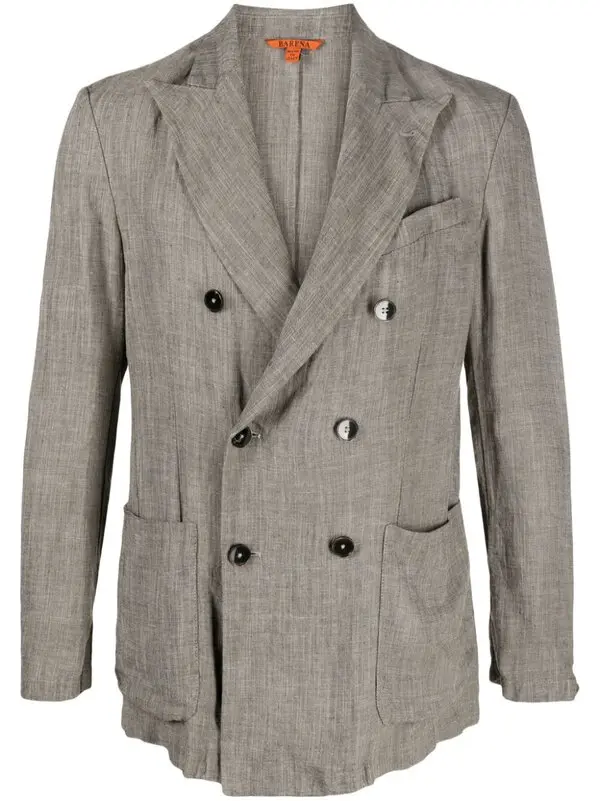 Barena Venezia Siroco Single-breasted Blazer - Grey