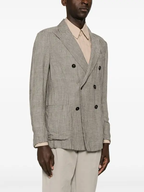 Barena Venezia Siroco Single-breasted Blazer - Grey