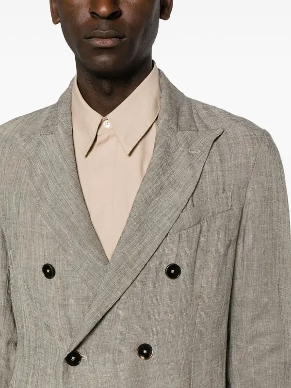 Barena Venezia Siroco Single-breasted Blazer - Grey